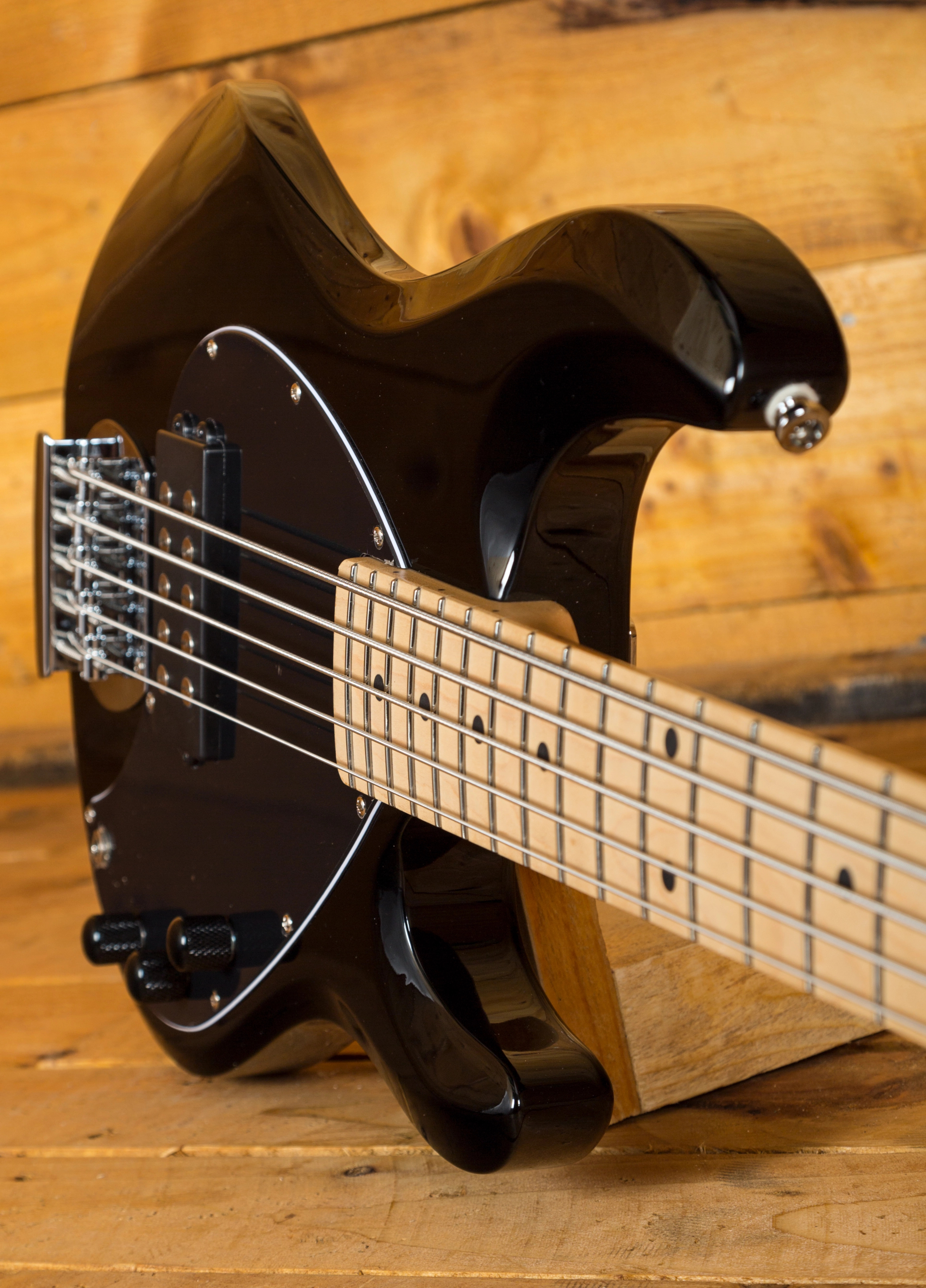 Music Man Sterling Ray 5 String Bass - Peach Guitars