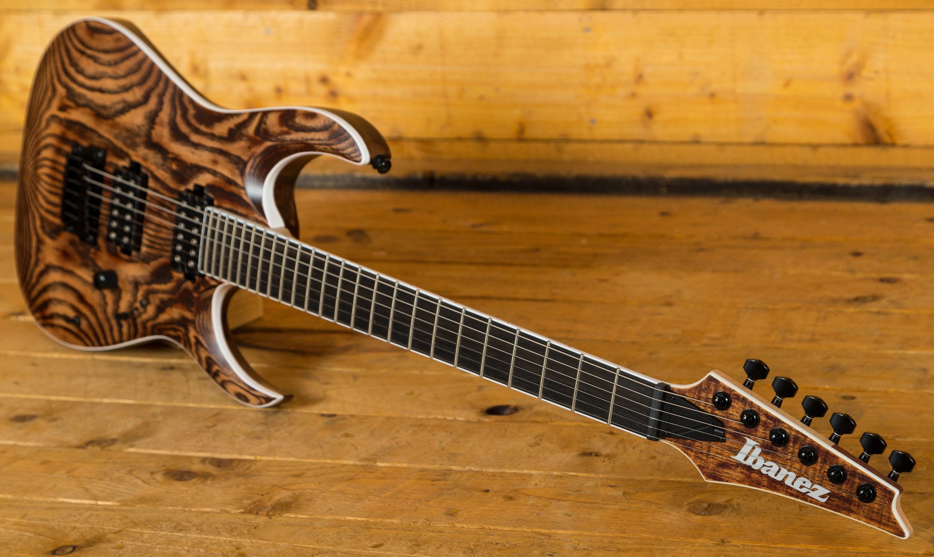 Ibanez RGAIX6U-ABS Antique Brown Stained Electric Guitar - Peach Guitars