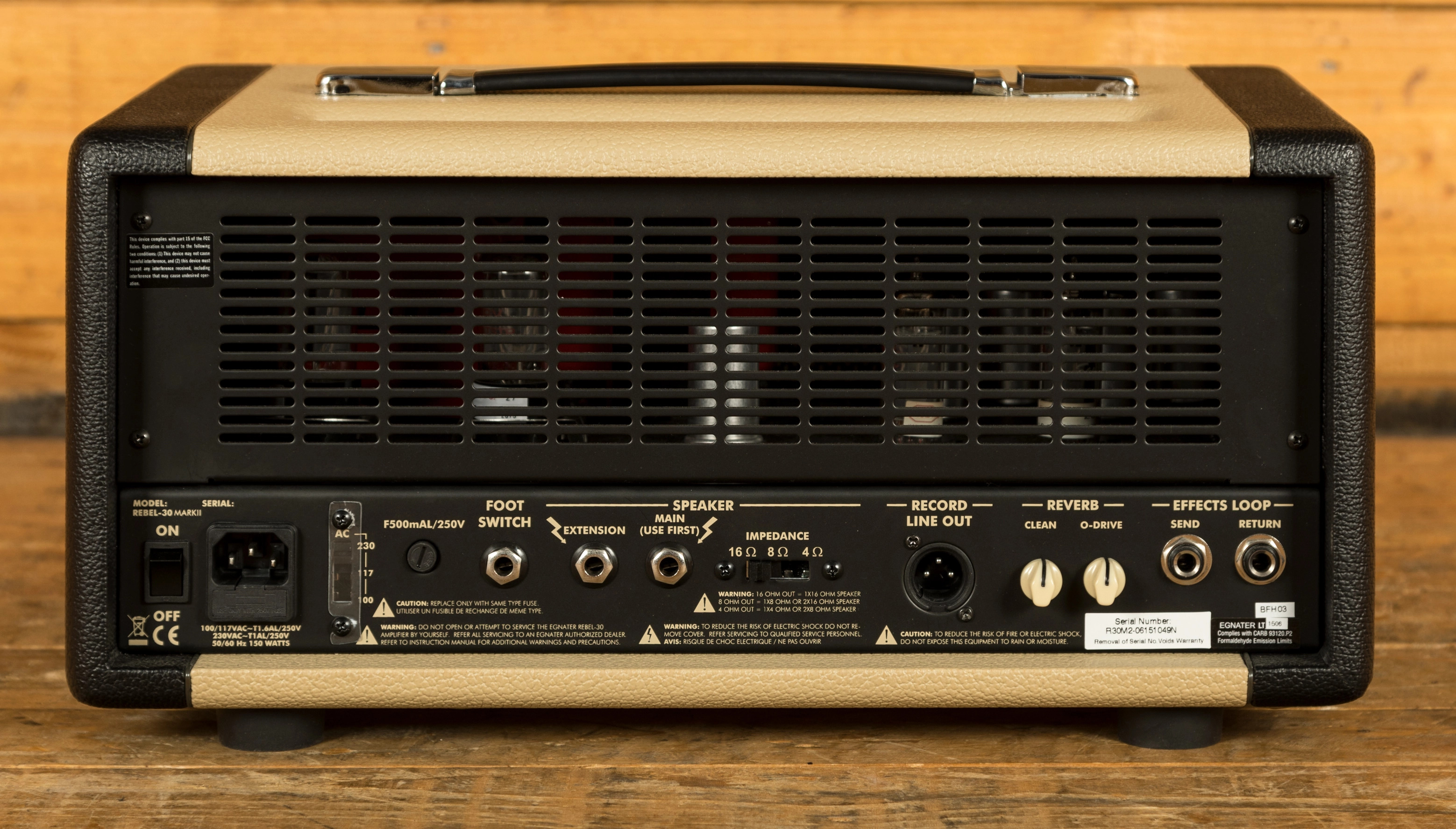 Egnater Rebel 30 Mark II Head Used - Peach Guitars