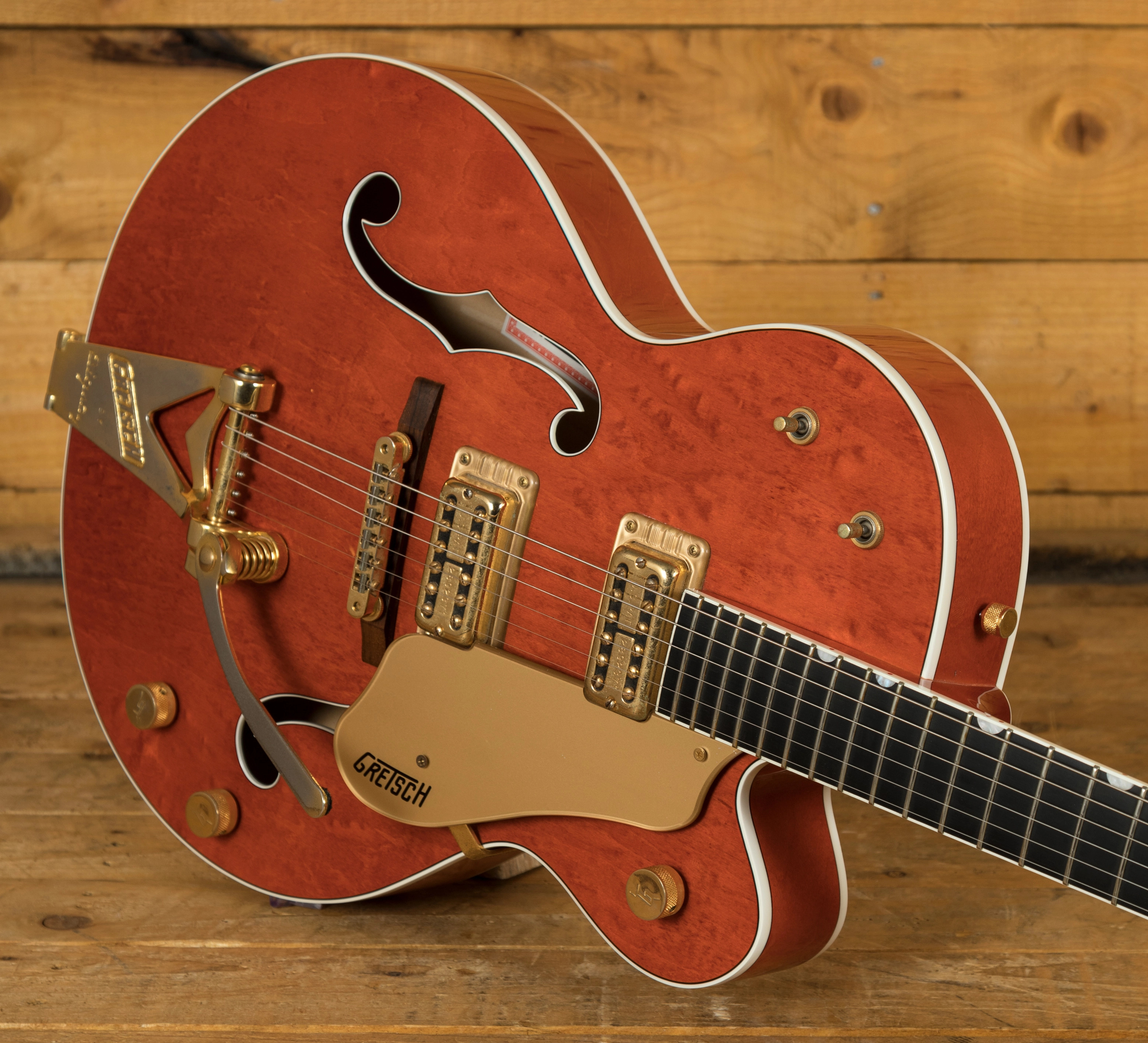 Gretsch G6120 Orange Used - Peach Guitars