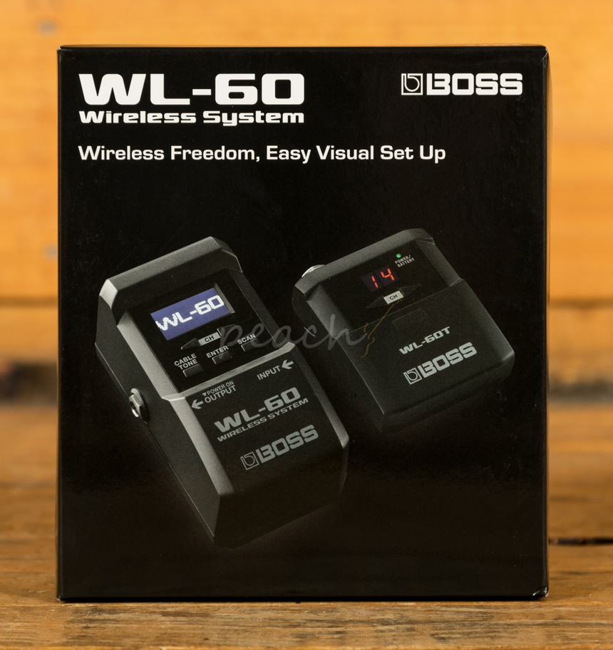 Boss WL-60 Wireless Visual Guitar System - Peach Guitars