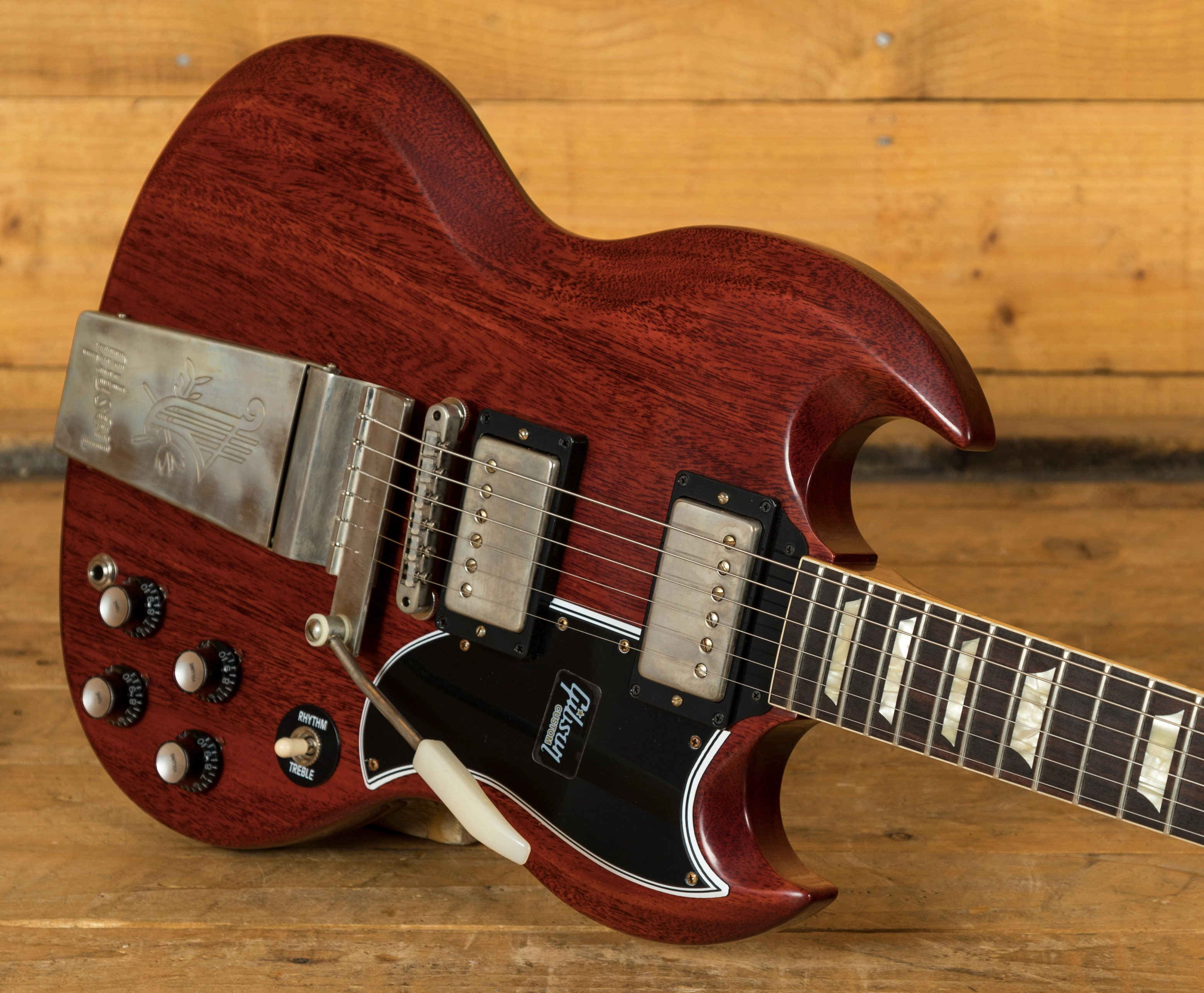 Gibson Custom 1964 SG Standard Reissue w/ Maestro Vibrola VOS - Peach ...