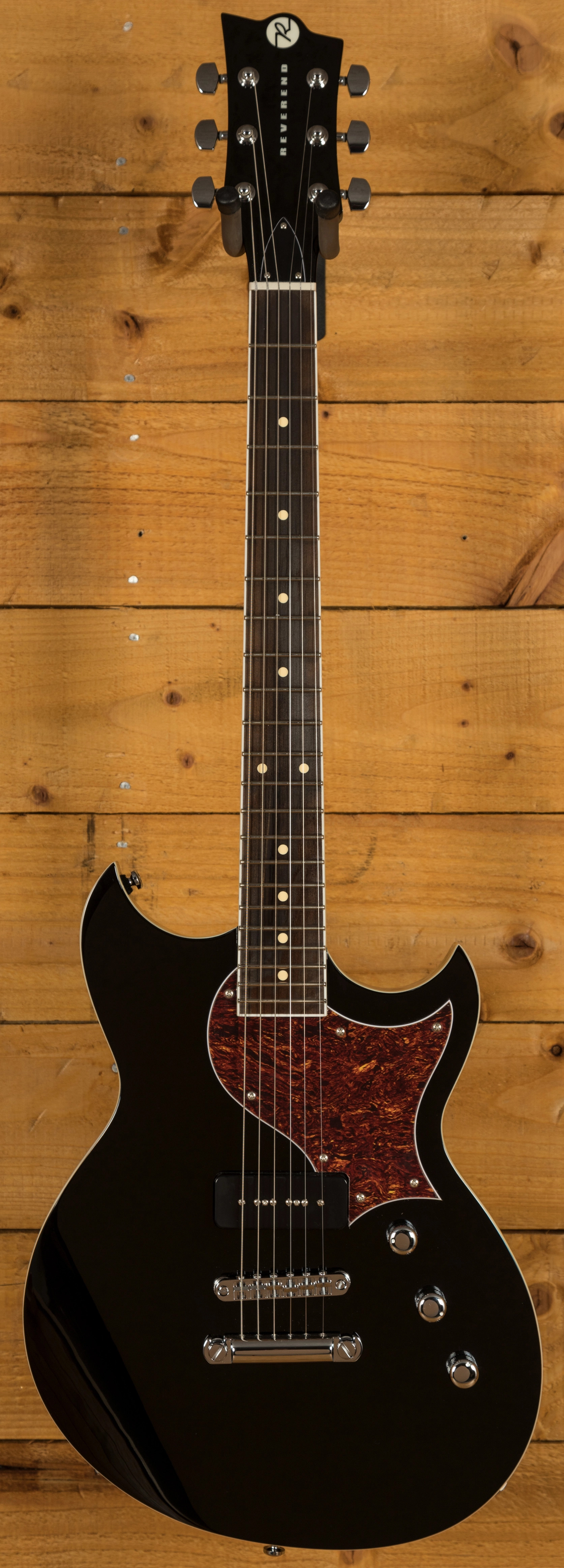 Reverend Sensei Jr - Midnight Black - Peach Guitars