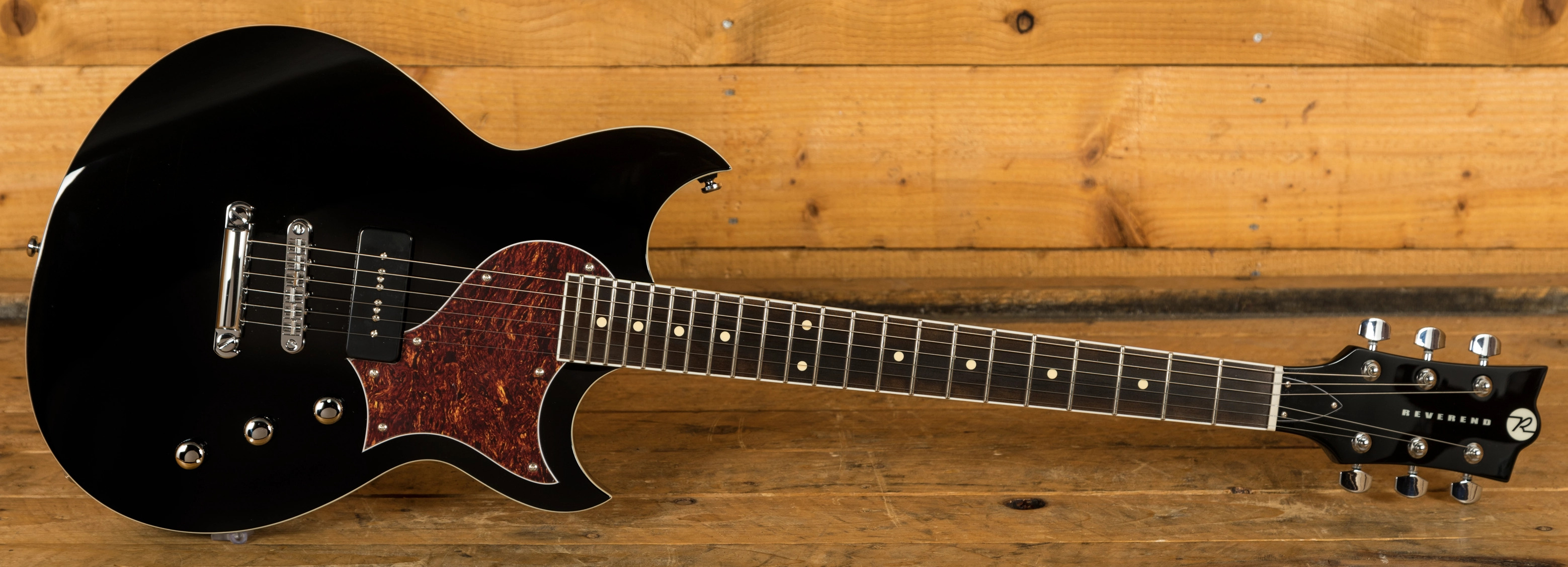 Reverend Sensei Jr - Midnight Black - Peach Guitars