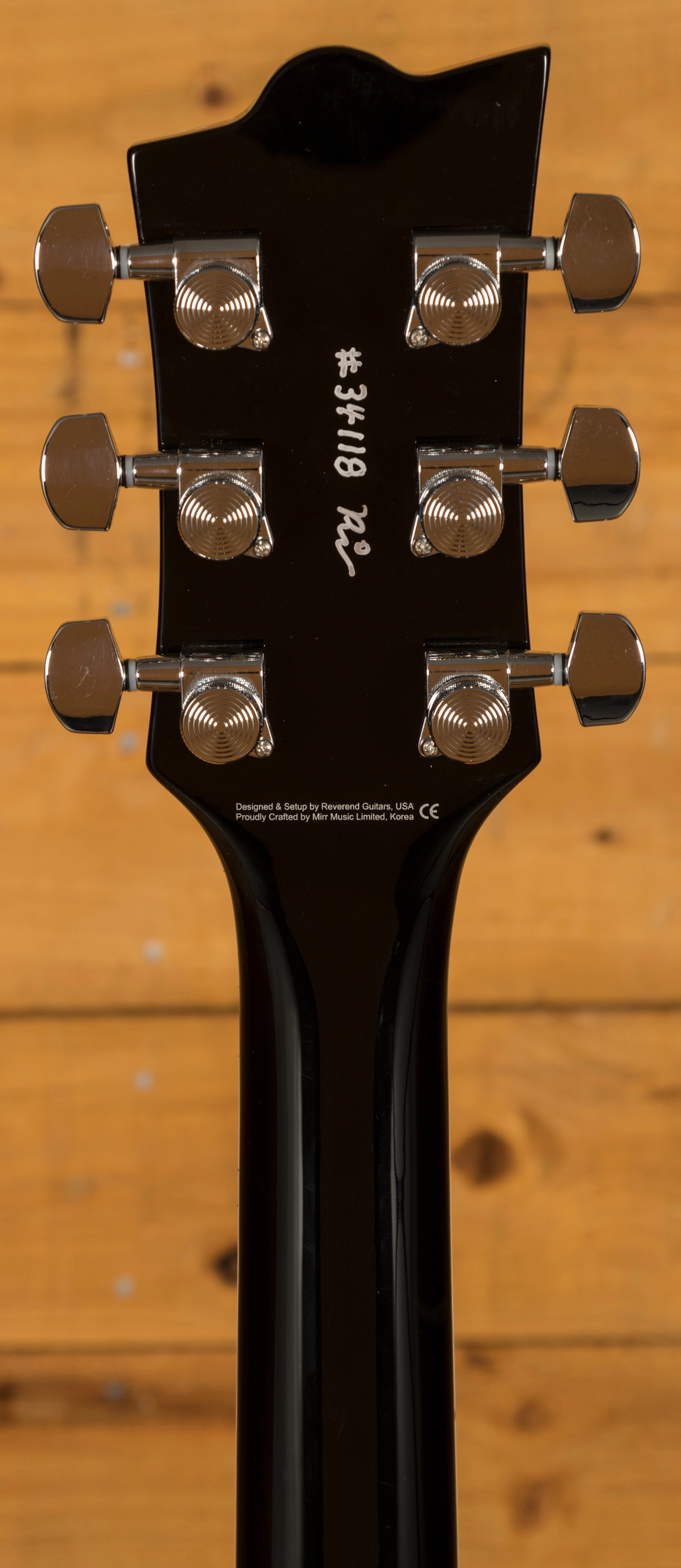 Reverend Sensei Jr - Midnight Black - Peach Guitars