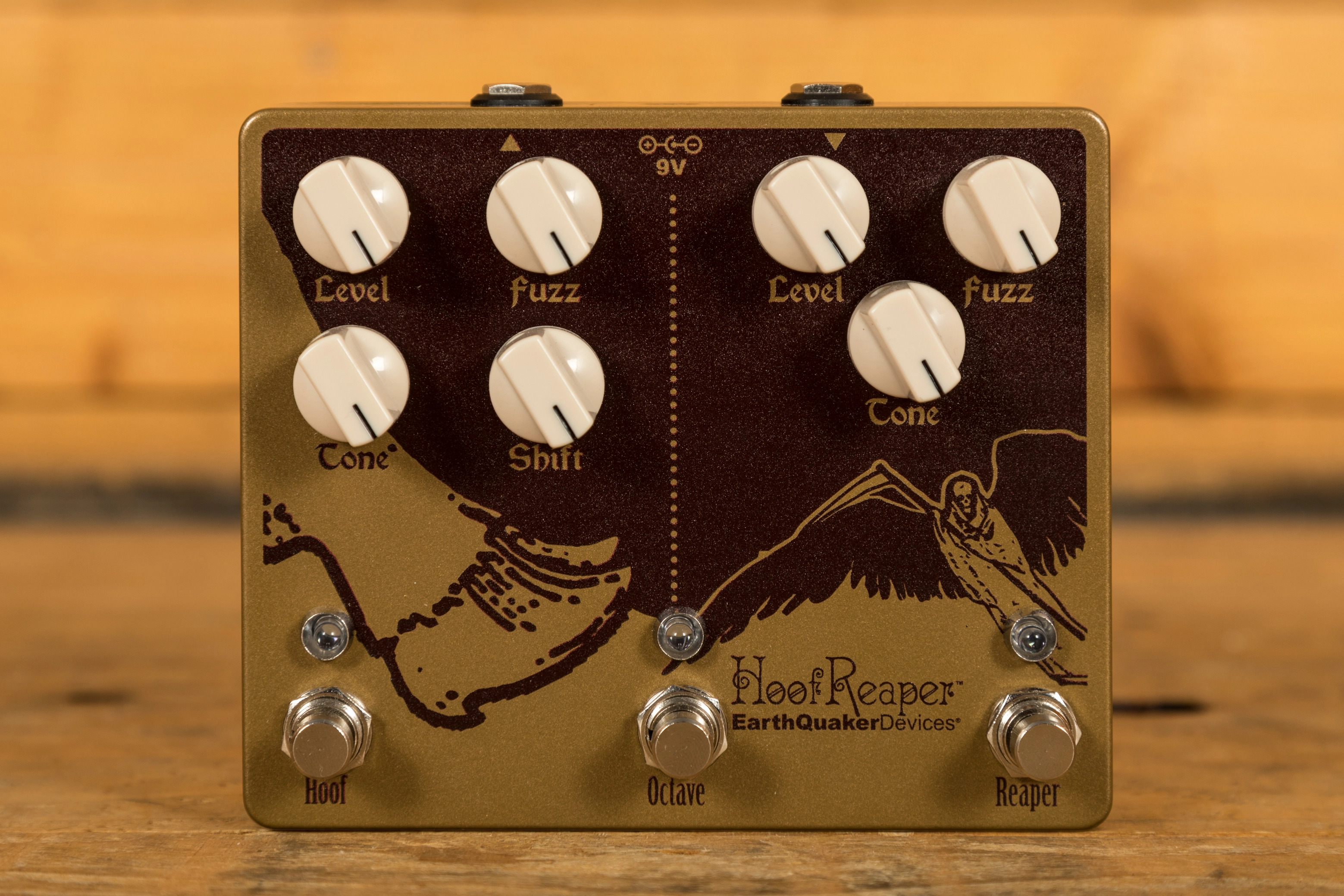 EarthQuaker Hoof Reaper v2 D/fuzz Octave - Peach Guitars