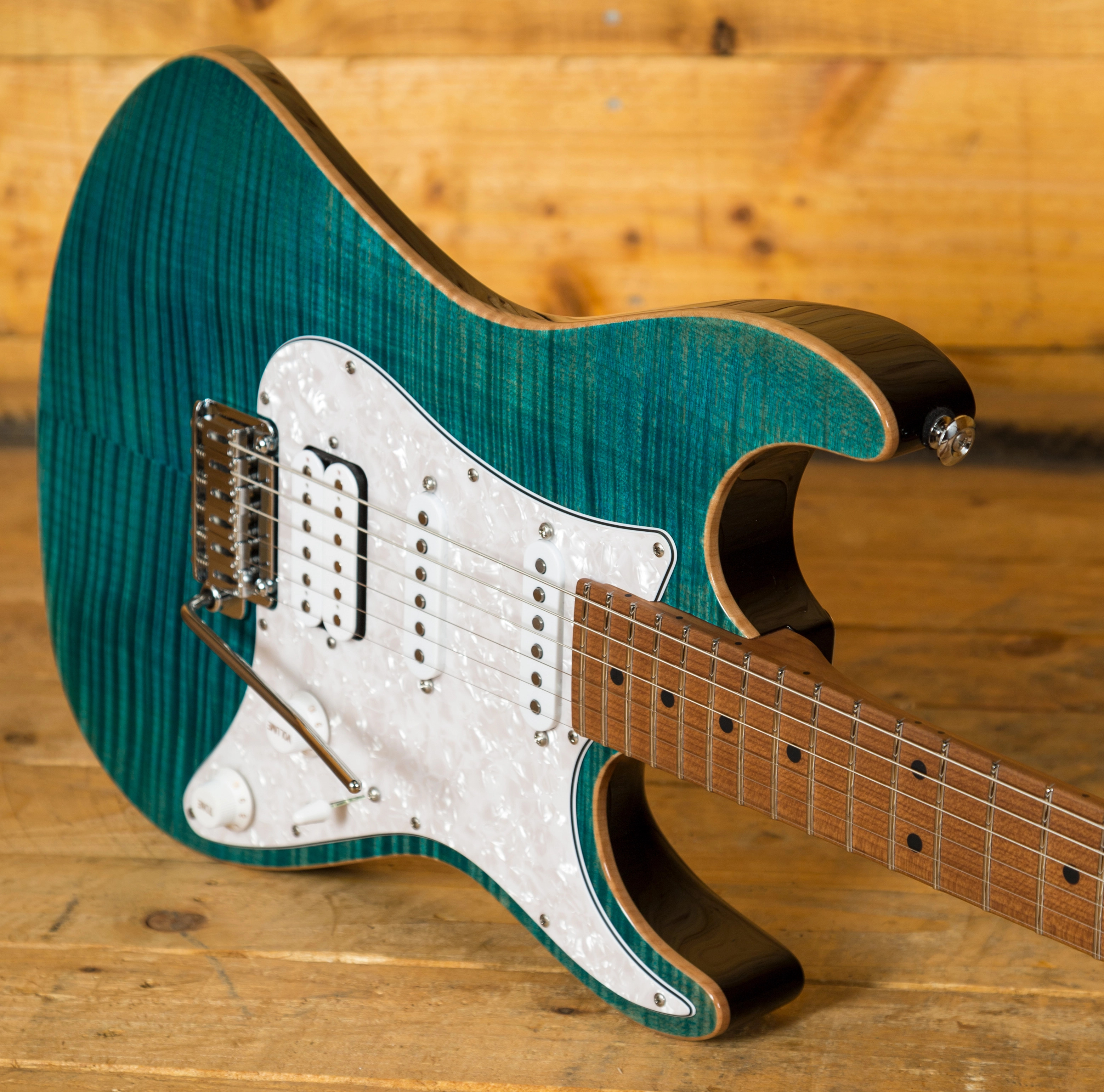 Suhr Standard Plus Bahama Blue Maple - Peach Guitars