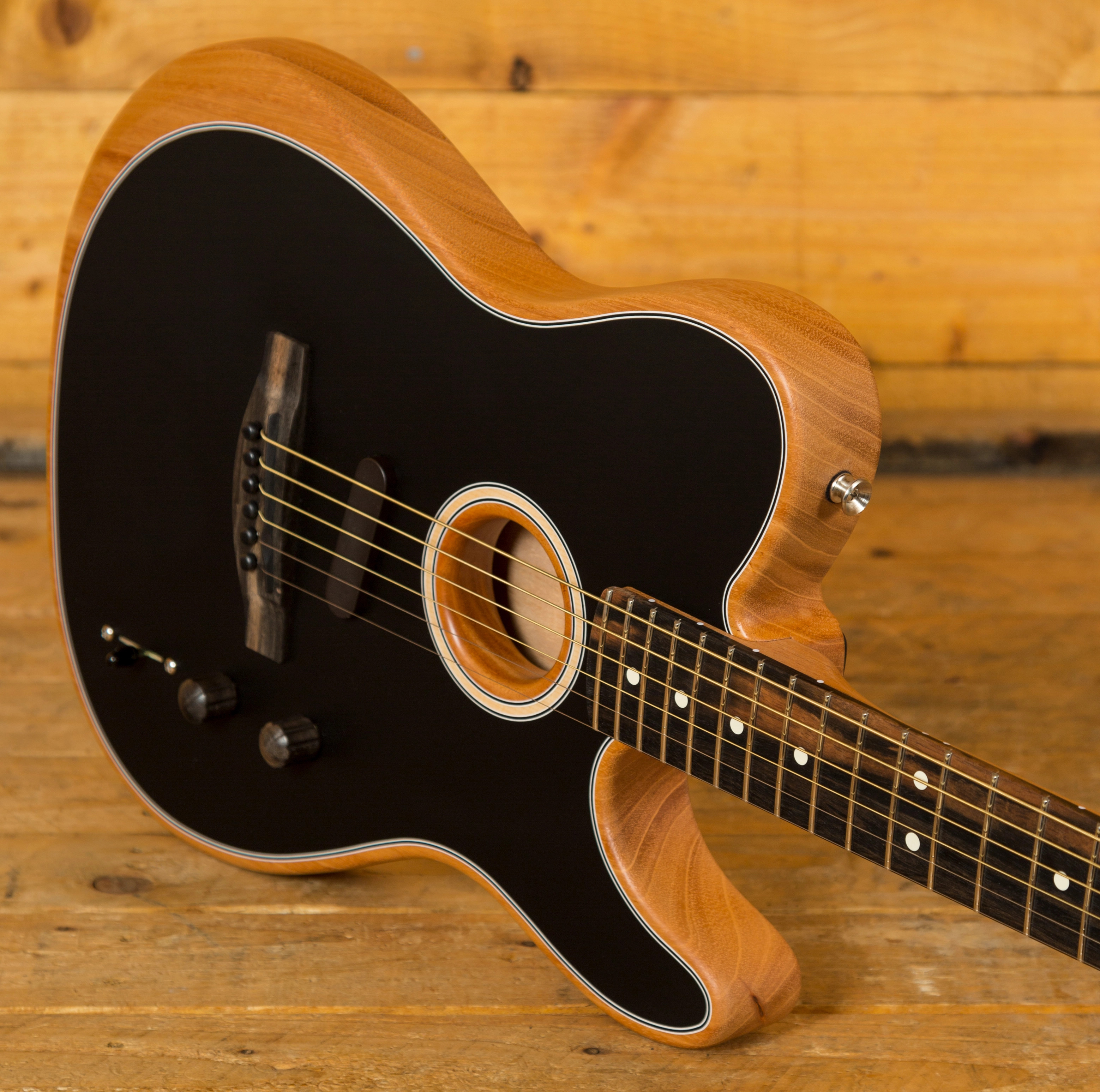 Fender Acoustasonic Tele Black - Peach Guitars