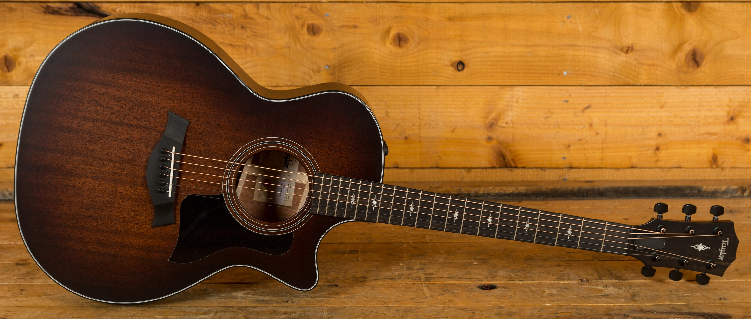 Taylor 324ce V-Class Shaded Edgeburst Top - Peach Guitars