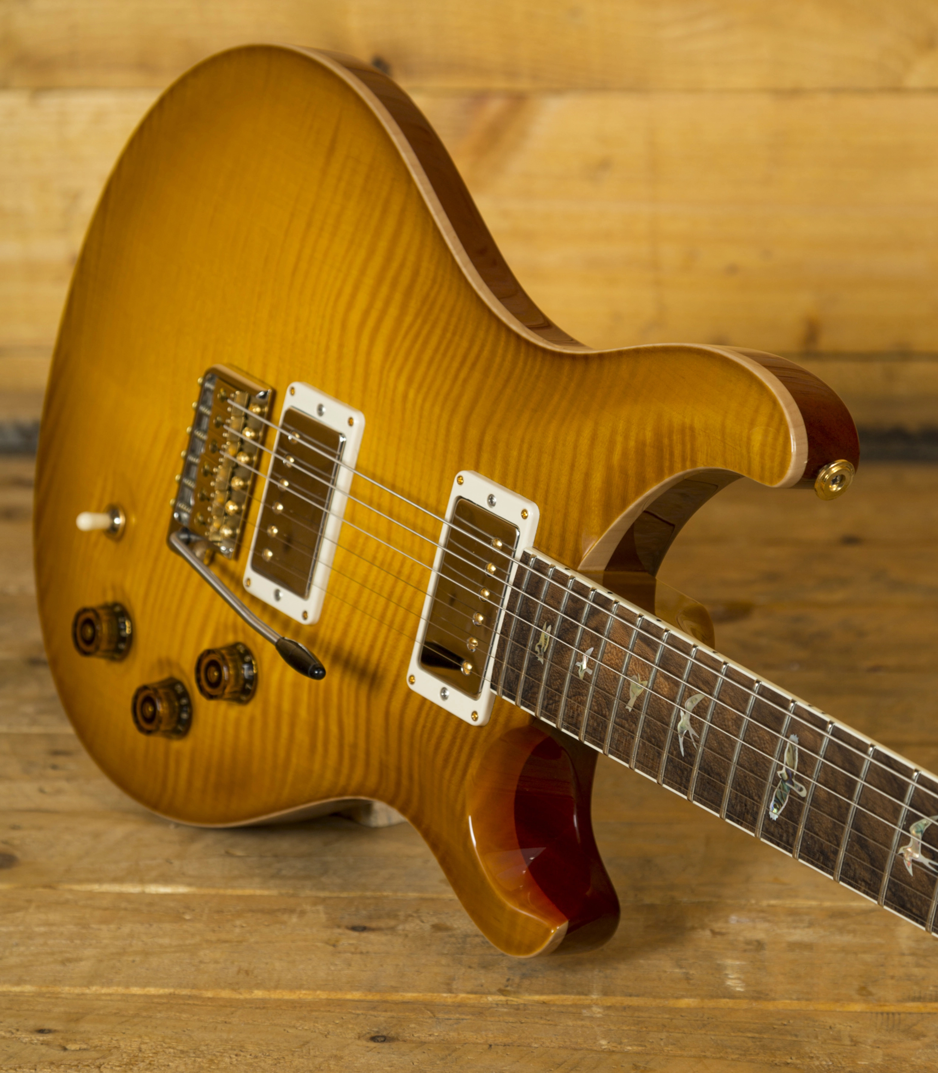 PRS DGT Wood Library, Flame Maple Neck - Peach Guitars