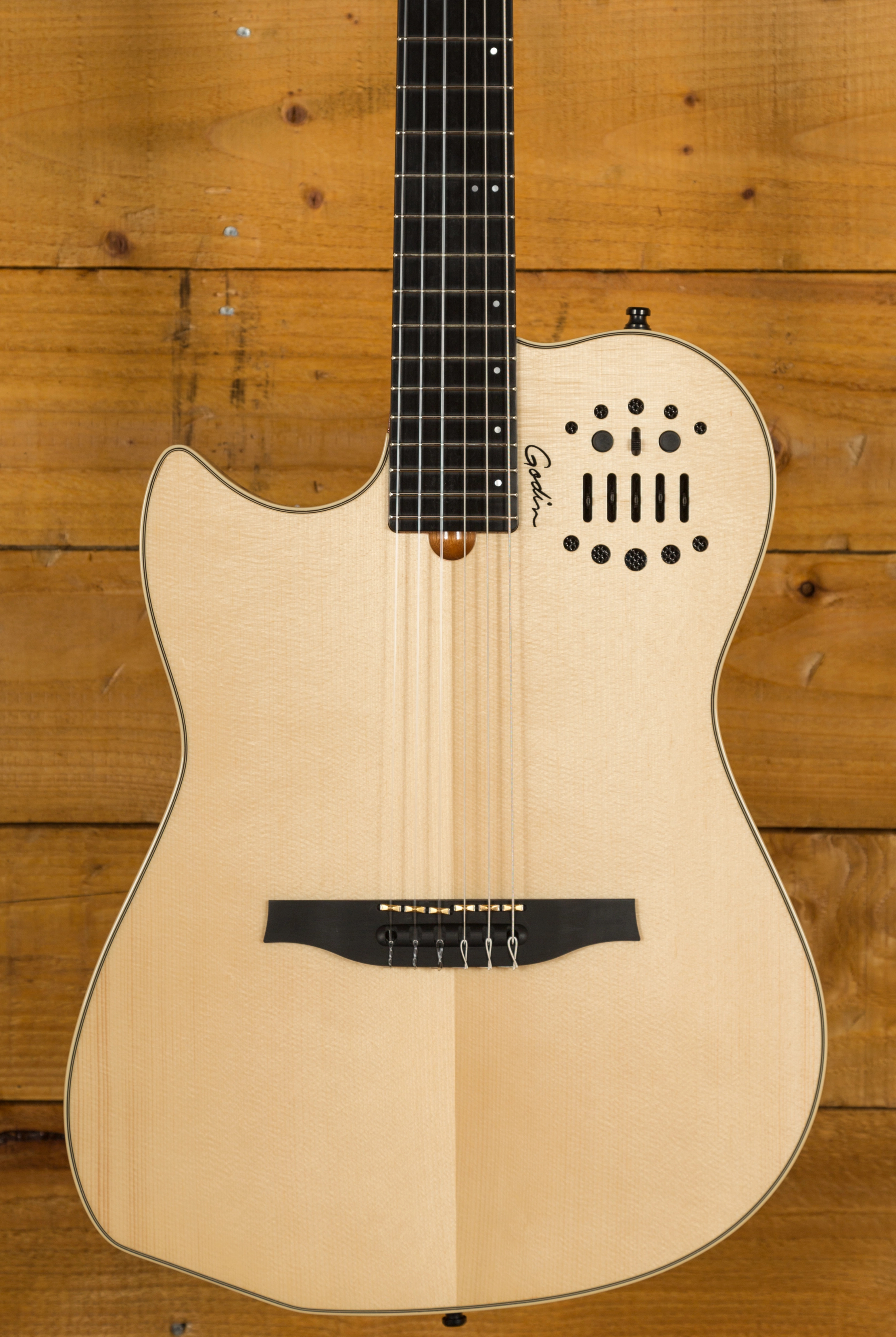 Godin Multiac Nylon Left Handed - Peach Guitars