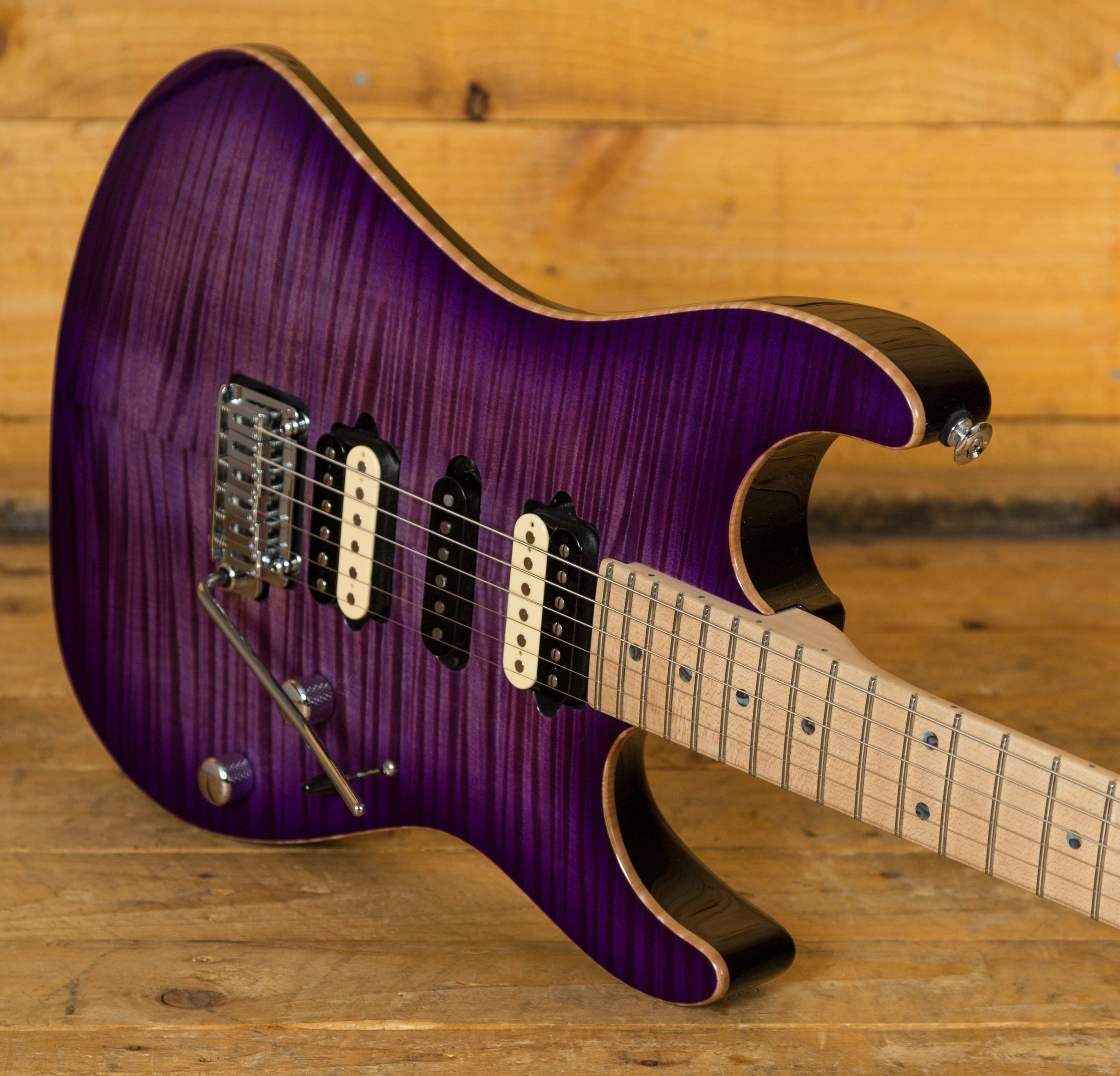 Suhr Custom Standard - Trans Purple Burst - Handpicked Top - Peach Guitars