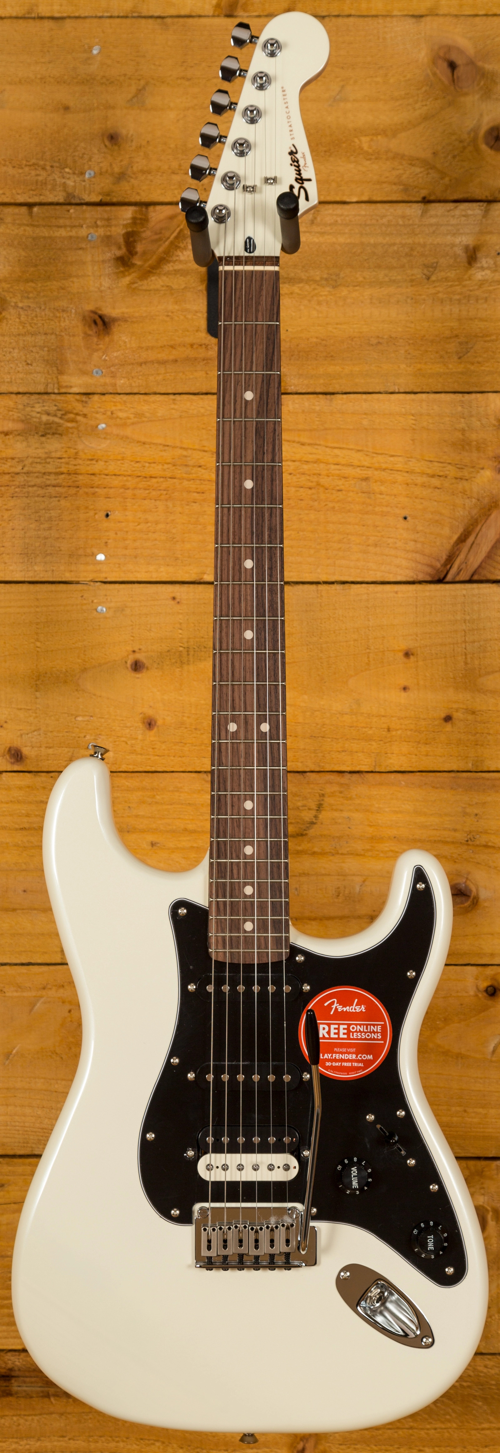 Squier Contemporary Stratocaster HSS Pearl White - Peach Guitars