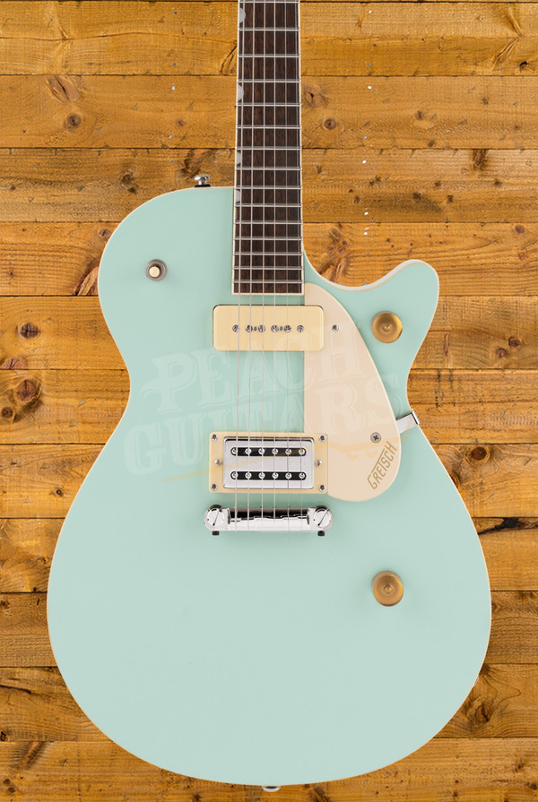 Gretsch G2215-P90 Streamliner JR Jet Mint Metallic - Peach Guitars