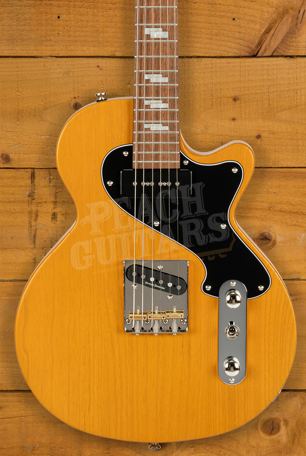 Cort Sunset TC Open Pore Mustard Yellow - Peach Guitars