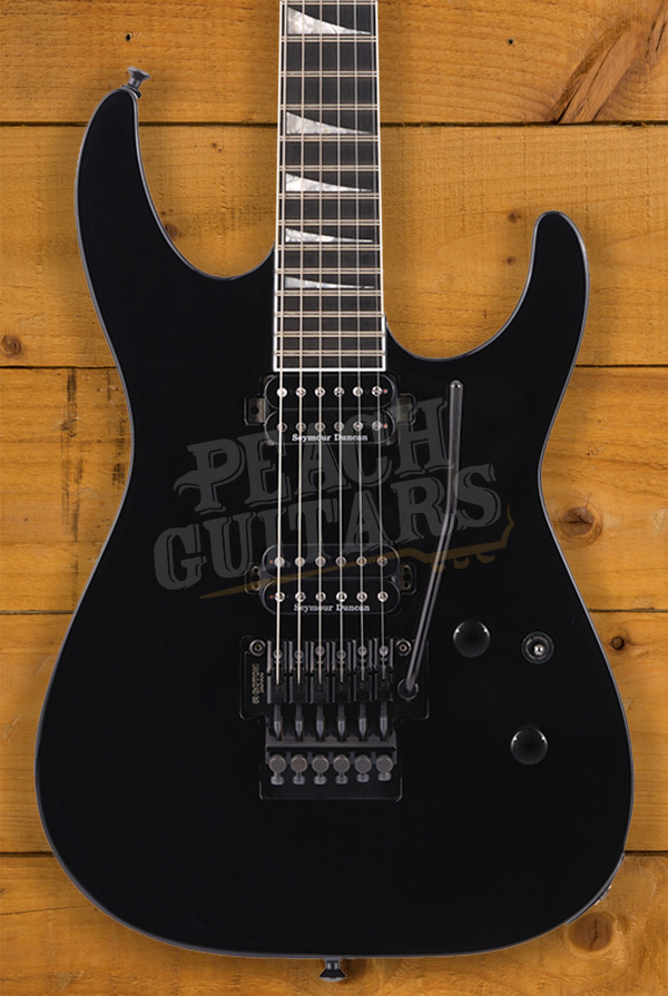 Jackson MJ Series Soloist SL2, Ebony Fingerboard, Gloss Black - Peach ...