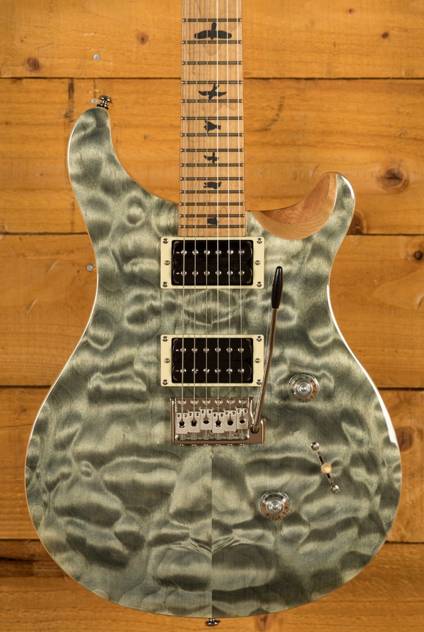 PRS SE Custom 24 Quilt - Trampas Green - Peach Guitars