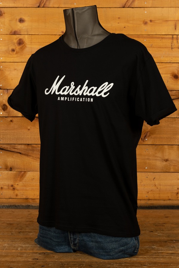 Marshall Women's Script Logo T-Shirt - Peach Guitars