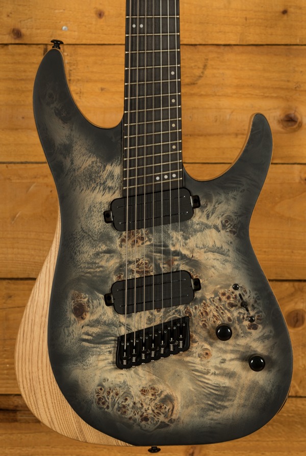 Schecter Reaper-7 Multi-Scale C'coal Burst - Peach Guitars