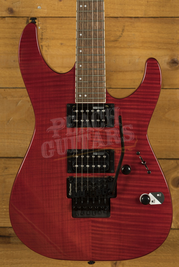 ESP LTD M-200 FM See Thru Red - Peach Guitars