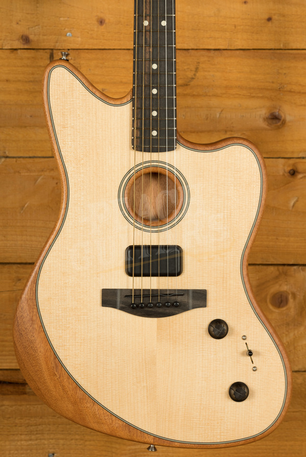 Fender American Acoustasonic Jazzmaster | Ebony - Natural