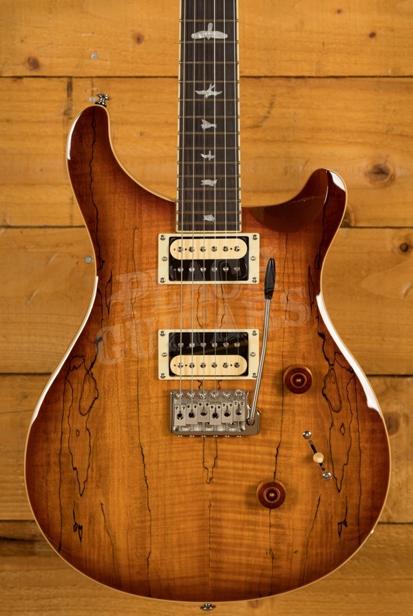 PRS SE Custom 24 Spalted Maple Vintage Sunburst - Peach Guitars