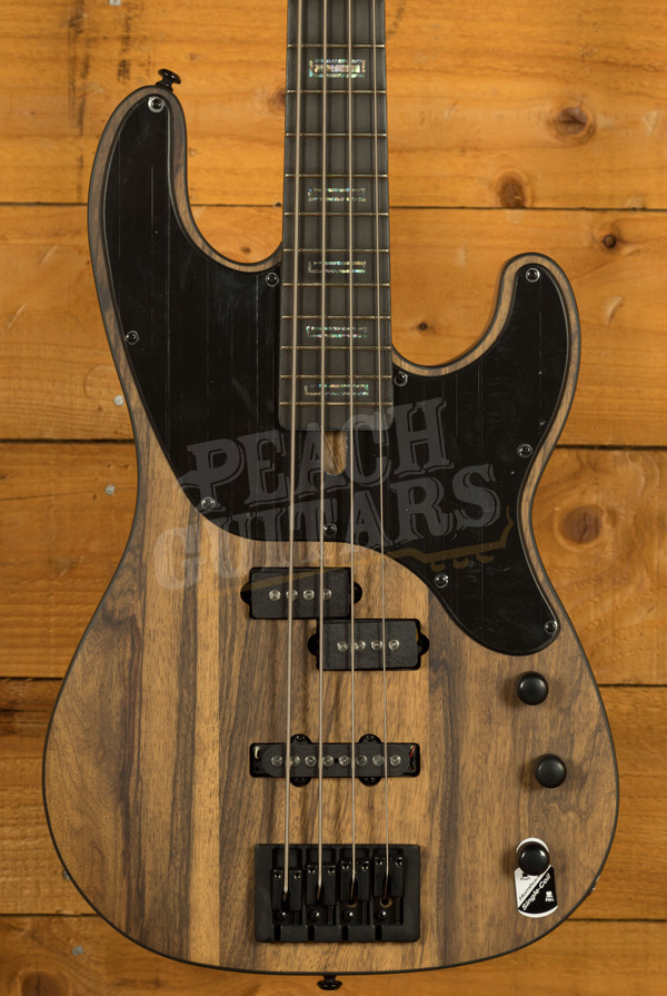 Schecter Bass Model-T 4 Exotic Black Limba | Natural Satin