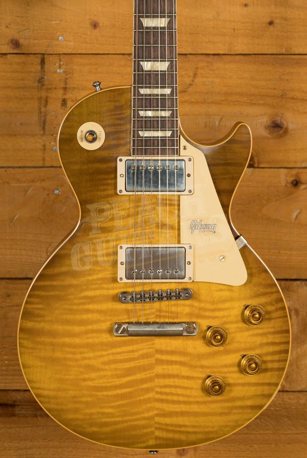 Gibson Custom 60th Anniv 59 Les Paul Green Lemon Fade VOS NH