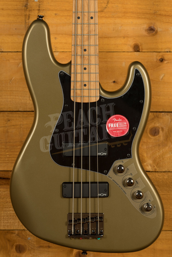 Squier Limited Edition Contemporary Active Jazz Bass HH | Roasted Maple ...