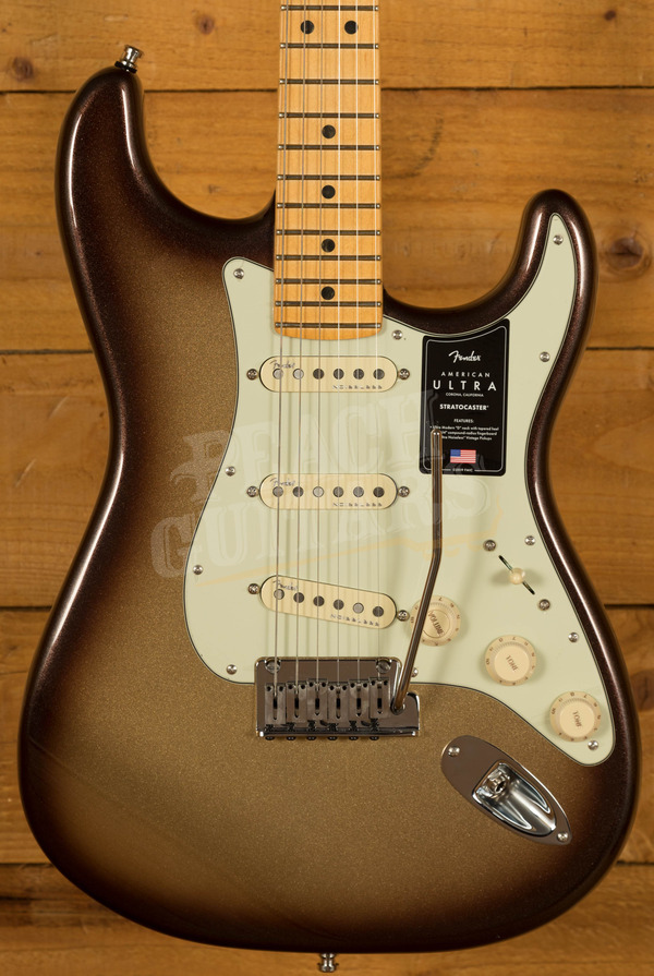 Fender American Ultra Stratocaster Mocha Burst - Peach Guitars