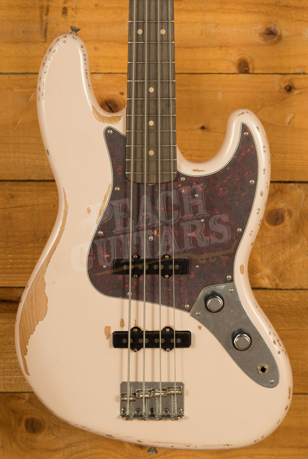 Fender Flea Jazz Bass | Rosewood - Roadworn Shell Pink