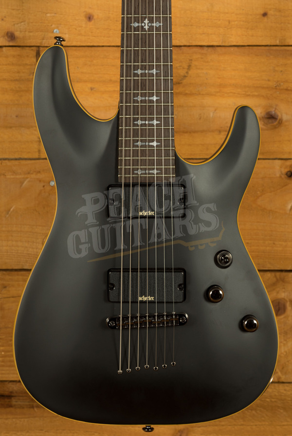 Schecter Demon-7 | 7-String - Aged Black Satin