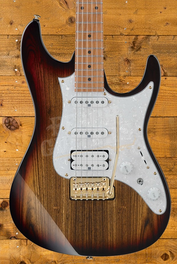 Ibanez AZ224BCG-DET Deep Espresso Burst - Peach Guitars