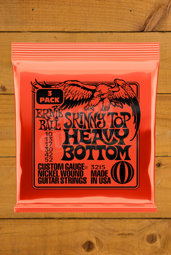Ernie Ball 10-52 Skinny Top Heavy Bottom (3 Pack) - Peach Guitars