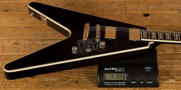 Epiphone Flying V Prophecy Black Aged Gloss - Peach Guitars