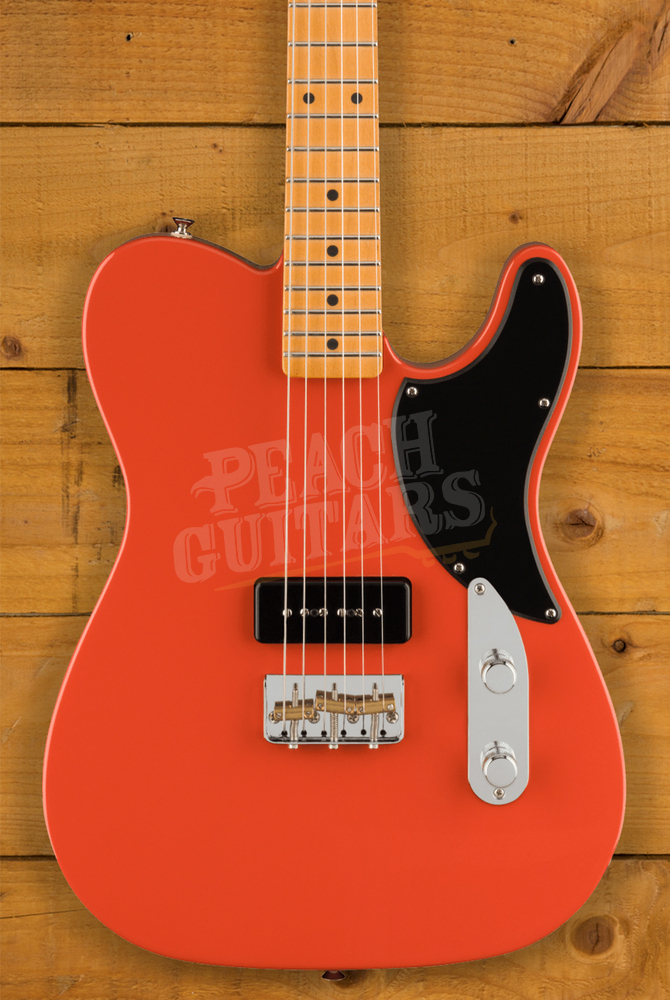 Fender Noventa Tele Maple Fiesta Red - Peach Guitars
