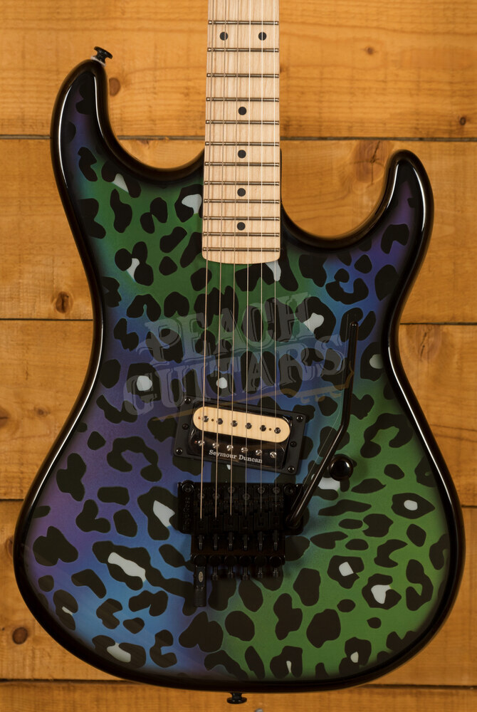 Kramer Baretta Custom Graphics "Feral Cat" Rainbow Leopard