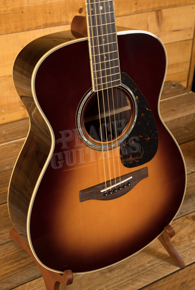Yamaha LS6 ARE - Brown Sunburst Electro/acoustic with Hard Bag - Peach ...