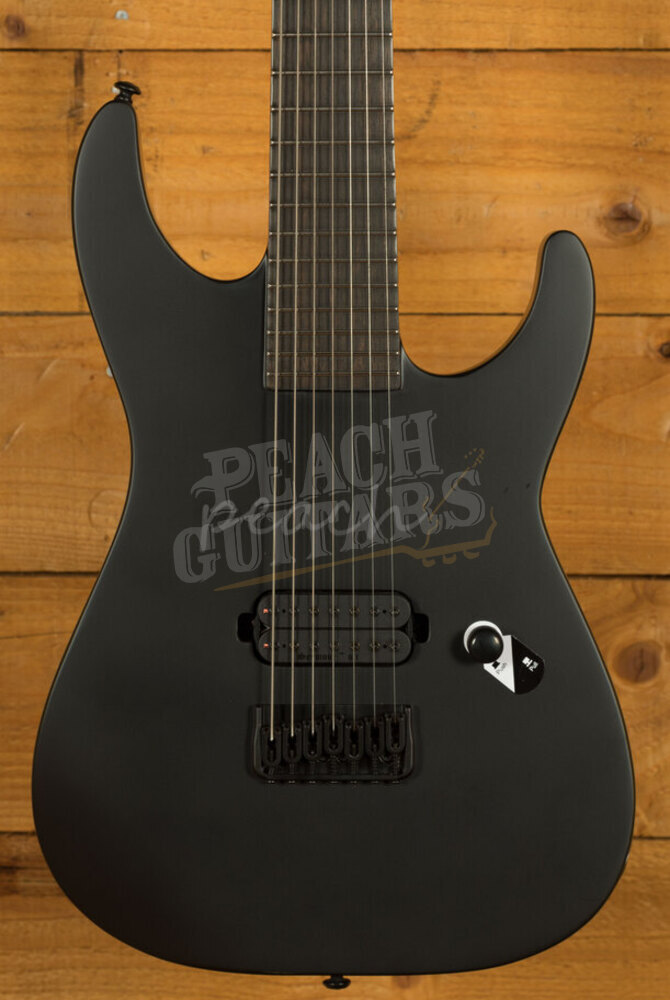 ESP LTD M-7HT Black Metal | Baritone - 7-String - Black Satin