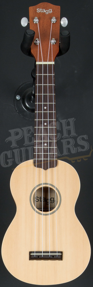 Stagg US60-S Soprano Ukulele Solid Spruce Top - Peach Guitars