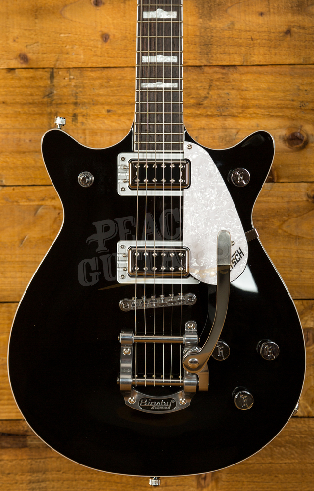Gretsch G5445T Electromatic Double Jet Black with Bigsby - Peach Guitars
