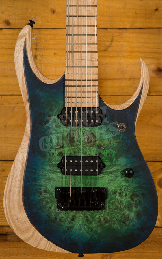 Ibanez RGDIX7MPB-SBB 7 String in Surreal Blue Burst - Peach Guitars