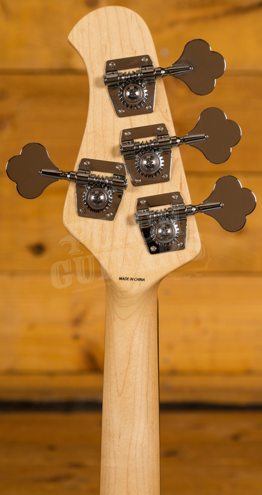 Music Man Sterling Sub Ray 4 Bass - Ruby Red Burst - Peach Guitars