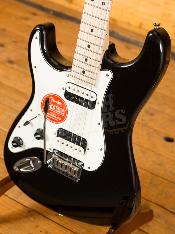 Squier Contemporary Strat HH LH Black - Peach Guitars
