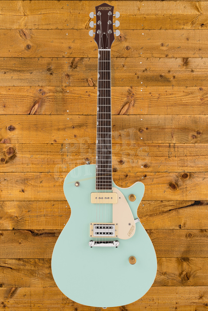 Gretsch G2215-P90 Streamliner JR Jet Mint Metallic - Peach Guitars