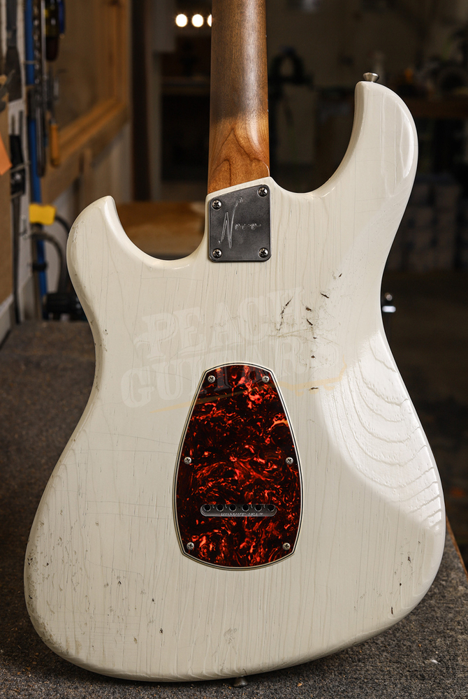 Novo Nucleus Idris HSS | Olympic White - Tortoise Shell Pickguard