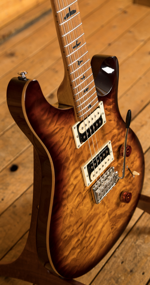 PRS SE 24 Quilt Torrified Maple Neck Ltd - Peach Guitars