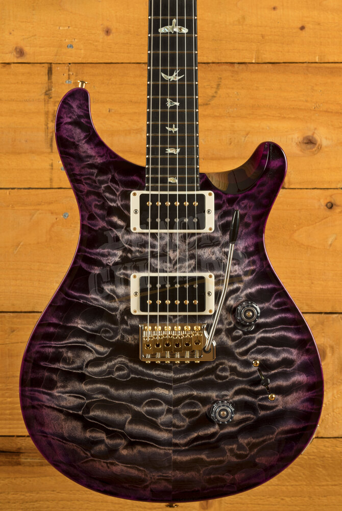 PRS Custom 24 Flame Maple Neck 10 Top Pattern Thin Ebony Custom Colour
