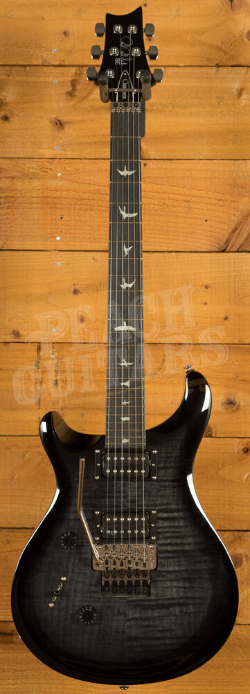 PRS SE Custom | SE Custom 24 "Floyd" - Charcoal Burst - Left-Handed