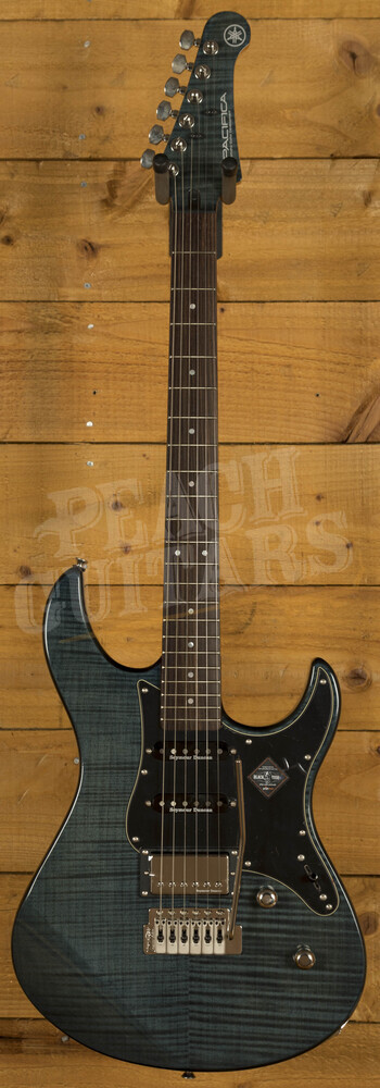Yamaha Pacifica 612V Indigo Blue Flamed Maple Top - Peach Guitars